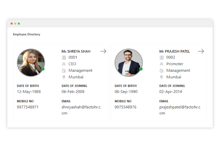 Employee Database Management System - FactoHR